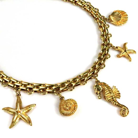 Dior | Jewelry | Christian Dior Necklace Seashell Shell Starfish ...